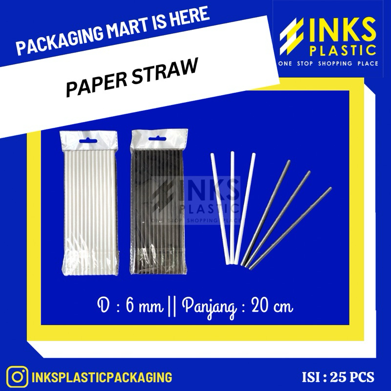 Jual PAPER STRAW/SEDOTAN KERTAS (25 PCS) | Shopee Indonesia