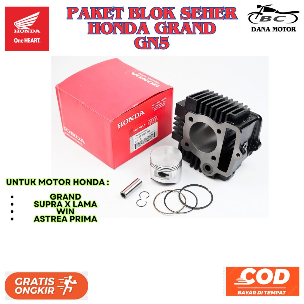 Jual Blok Astrea Grand Ori / Blok Supra x lama / Blok Seher Honda Grend Original Primium - 12100 ...