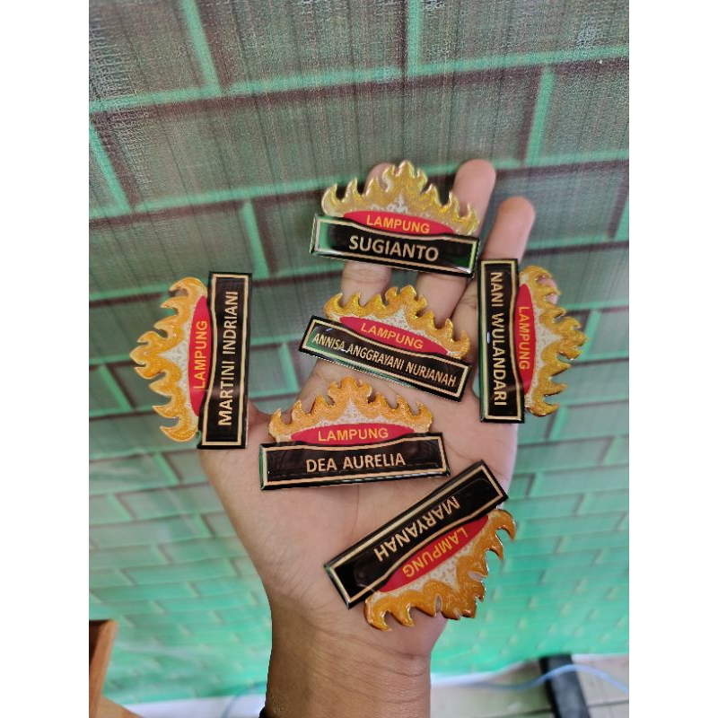 Jual ( COD) NAME TAG SIGER Bisa custom nama kabupaten / NAMETAG SIGER ...