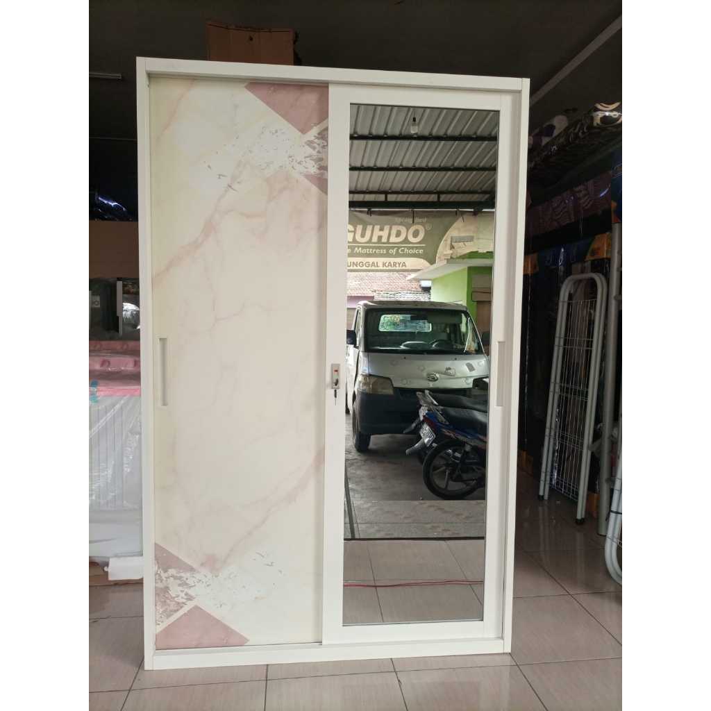 Jual Importa S02 - Lemari Sesi Sleding + Kaca | Shopee Indonesia