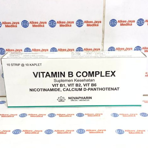 Jual Vitamin B Complex Novapharin Box Isi 10 Strip @10 Tablet - Vitamin B | Shopee Indonesia