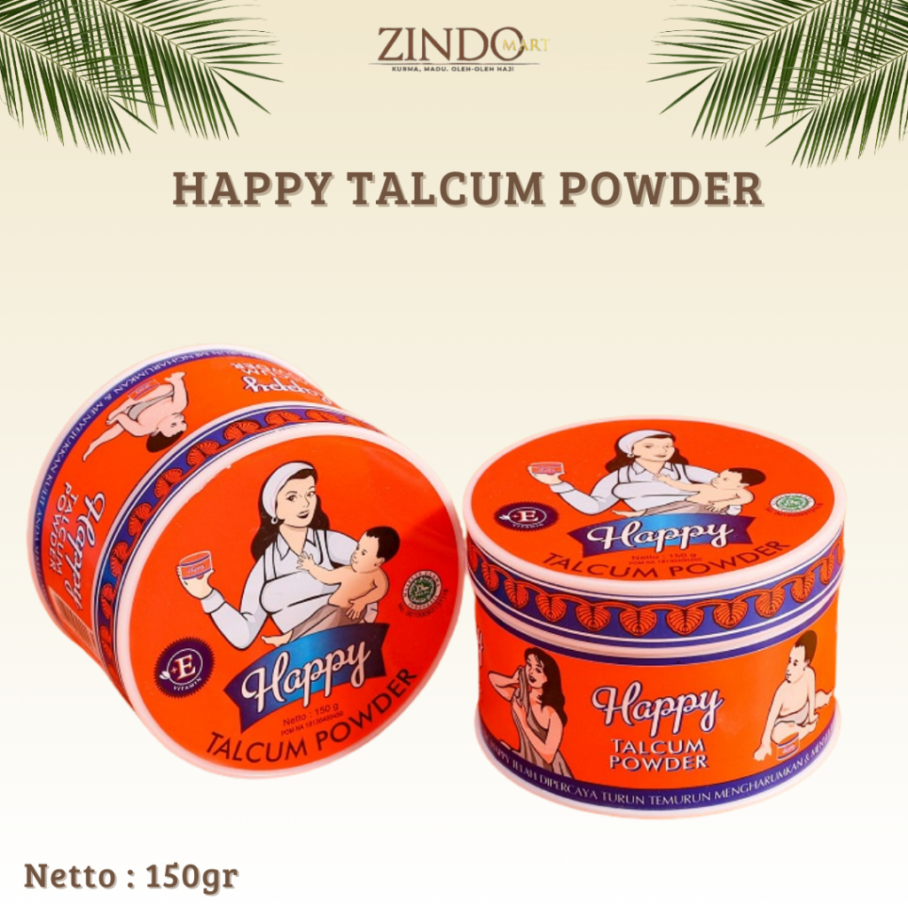 Jual HAPPY TALCUM POWDER / BEDAK TABUR UNTUK ANAK 150GR | Shopee Indonesia