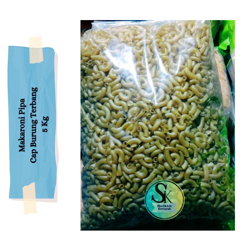 Jual Makaroni mekar 5 Kg Mentah cap Burung Terbang / Makaroni Mekar ...
