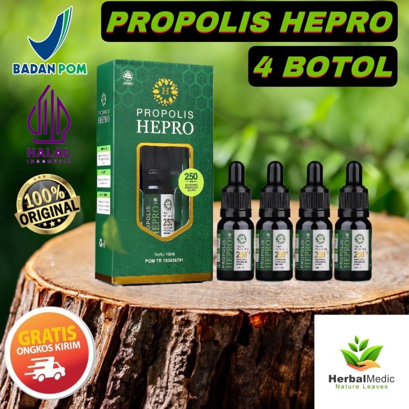 Jual Asli (BELI 3 GRATIS 1) PROPOLIS HEPRO ORIGINAL 100% | Shopee Indonesia