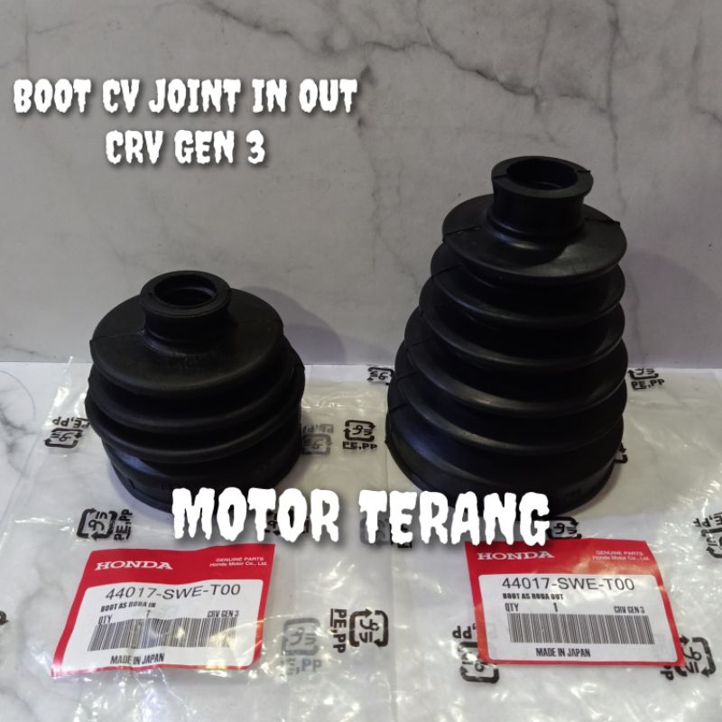 Jual BOOT CV JOINT SET KARET BOOT CV JOINT DALAM LUAR HONDA CRV GEN 3 | Shopee Indonesia