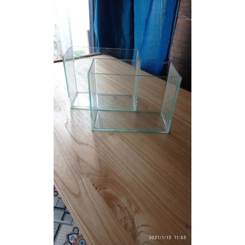 Jual Aquarium Mini Chana/kura2 brazil/pijah cupang ukuran 20x10x15 ...