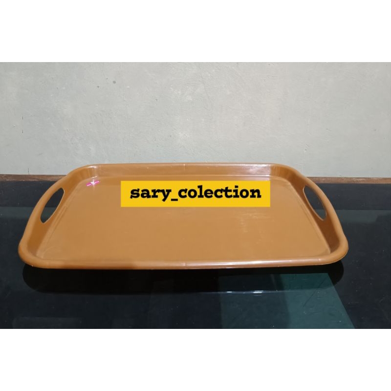Jual Nampan Plastik Besar Warna Coklat LEMONY | Shopee Indonesia