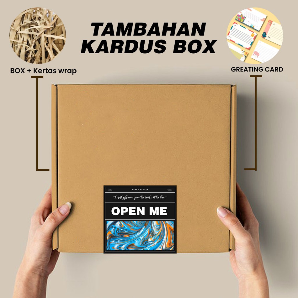 Jual Tambahan Kardus Box Hadiah Gift Box Walldecor Sketsa 6R 10R 12R ...