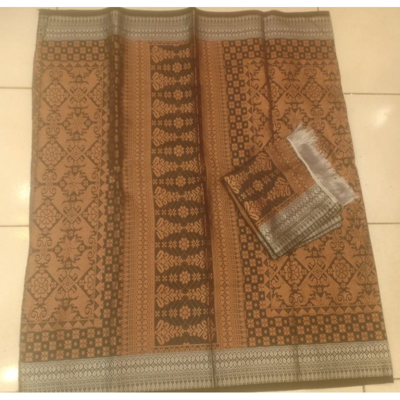 Jual KAIN-SARUNG-SONGKET/BAHAN ROK/SONGKET SEMI PALEMBANG STETELAN ...