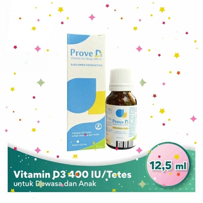 Jual Prove D3 Drop - Vitamin D3 400 IU Tetes 12,5 ml JAMIN ORIGINAL ...