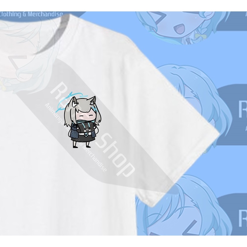 Jual T-shirt Shiroko Chibi kecil di dada / Kaos Blue Archive Sunaookami ...