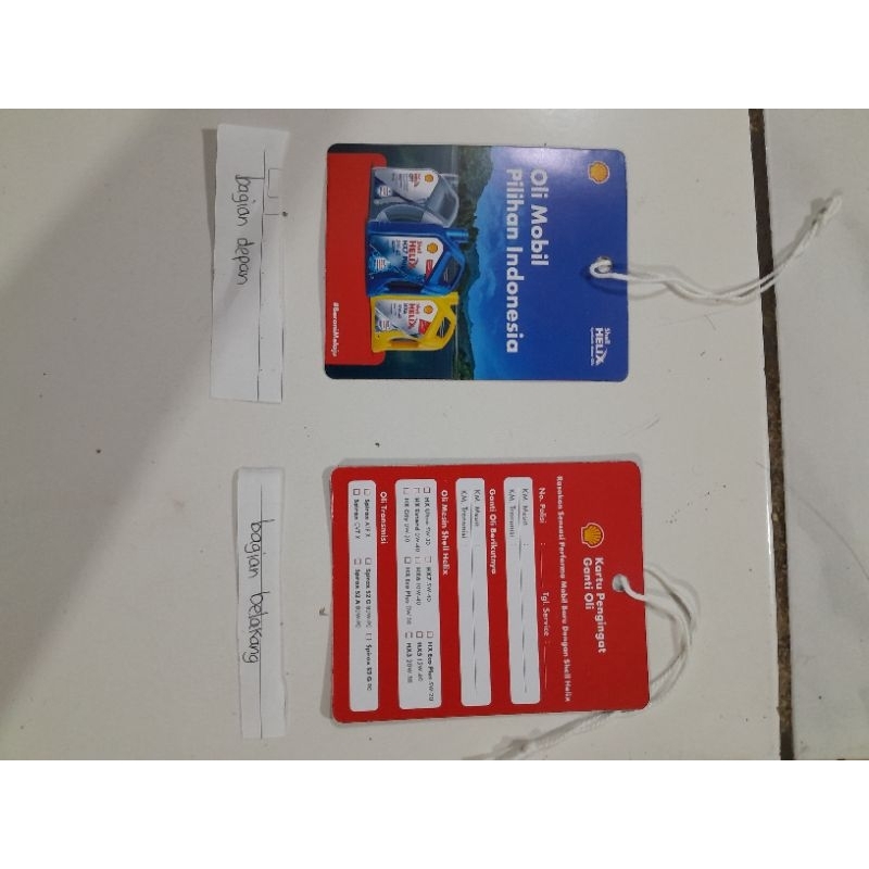 Jual kartu service berkala kartu kilometer km ganti oli gantungan oli motor mobil | Shopee Indonesia