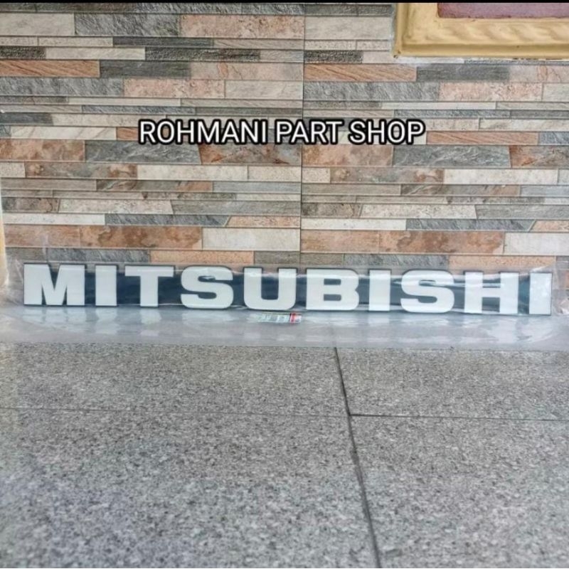 Jual EMBLEM TULISAN MITSUBISHI UNTUK GRILL DEPAN PS 100 PS 120 PS135 ...