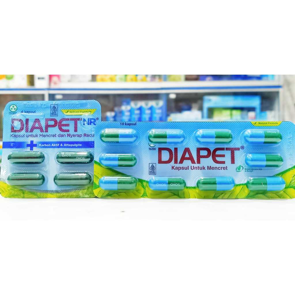 Jual Diapet Isi 𝟒 & 𝟏𝟎 𝐊𝐀𝐏𝐒𝐔𝐋 - Mengatasi Diare, Sakit Perut dan ...