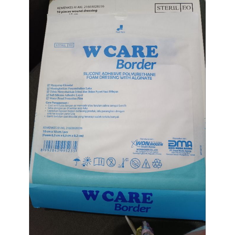 Jual wcare border silicone adhesive 10cm x 10cm perpcs | Shopee Indonesia