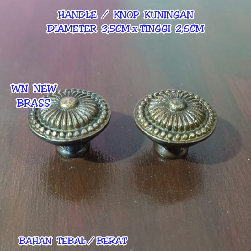 Jual Handle / Tarikan Laci Lemari Jendela Pintu Rumah Kuningan / Knop ...