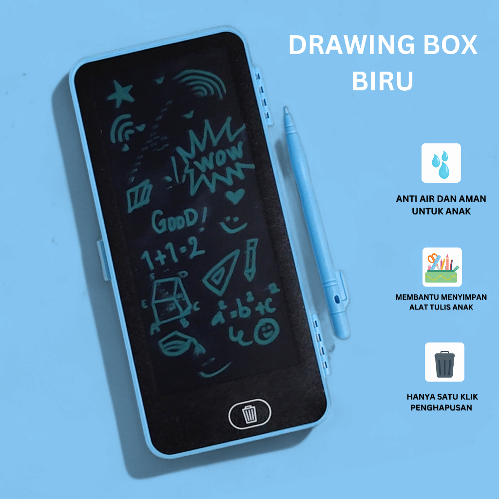 Jual Drawing Box Kotak Pensil Dan Papan Coret Kreatif Anak Dengan ...