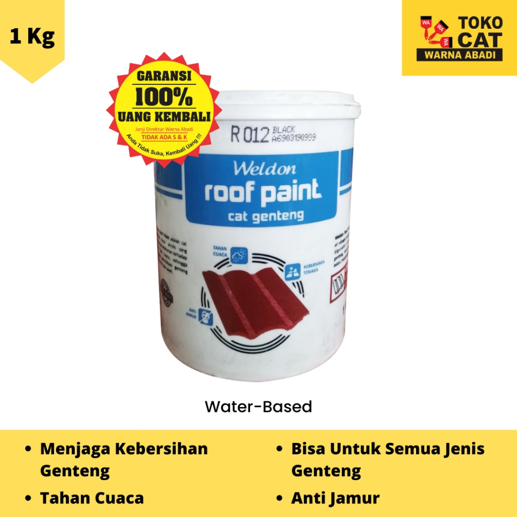 Jual CAT WELDON GENTENG KEMASAN 1KG | Shopee Indonesia