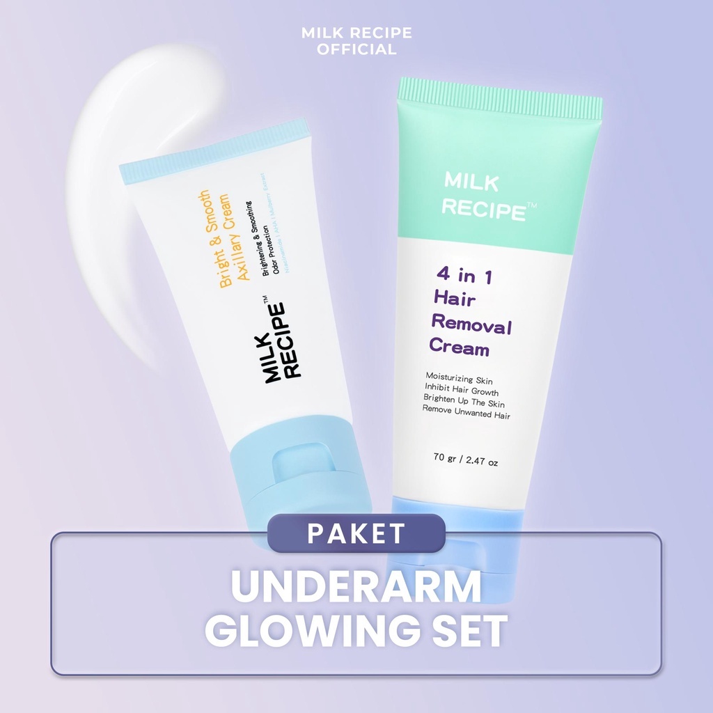 Jual Milk Recipe 4in1 Hair Removal Cream + Bright & Smooth Axillary ...