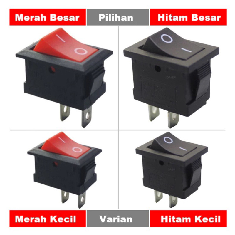 Jual Tombol On Off Motor Mobil Kotak Saklar Switch On Off 6 Pin ...