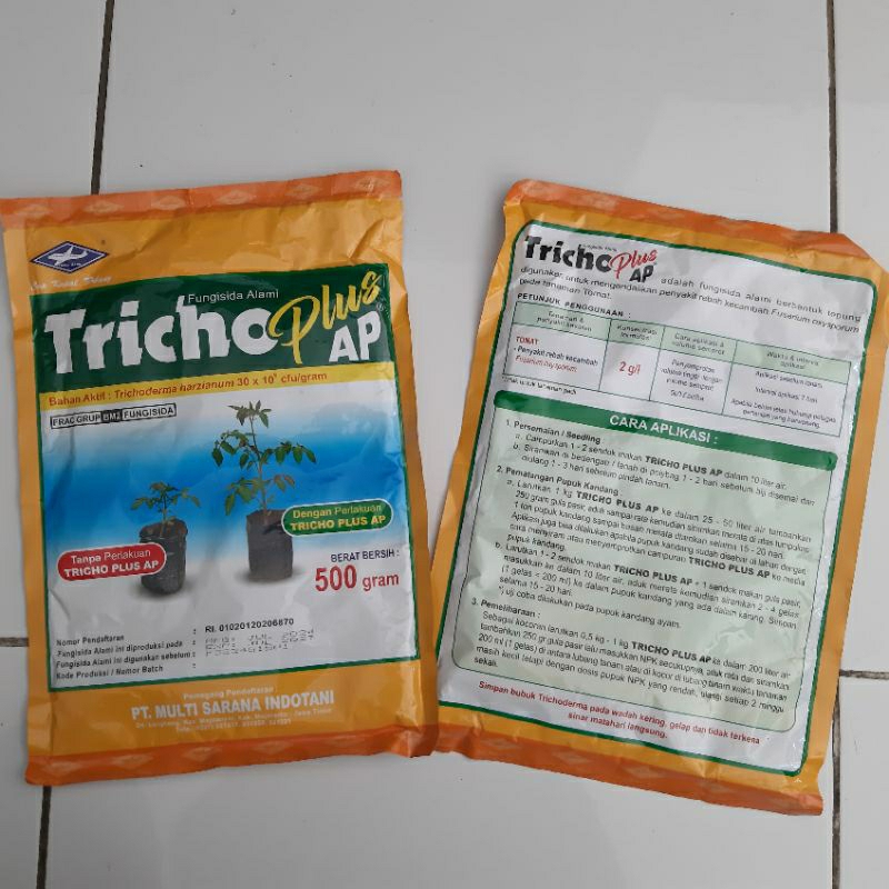Jual Tricho Plus AP 500 gram Fungisida Alami Trichoderma Harzianum ...