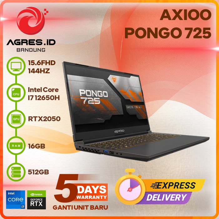 Jual AXIOO PONGO 725 I7 12650H RTX2050 16GB 512GB DOS 15.6" FHD IPS ...