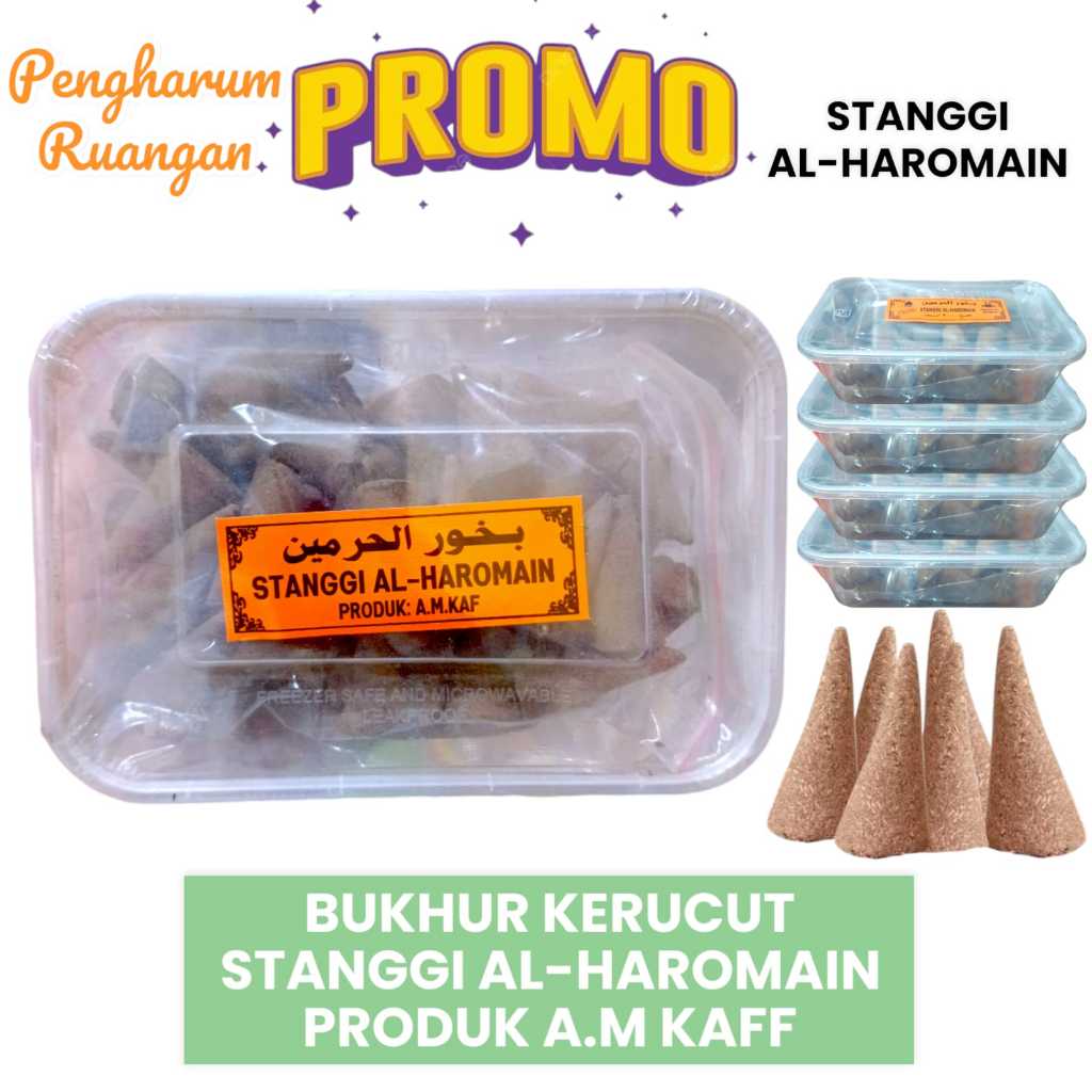 Jual BUKHUR KERUCUT STANGGI AL HAROMAIN ISI 41 PCS ORIGINAL AM KAFF ...