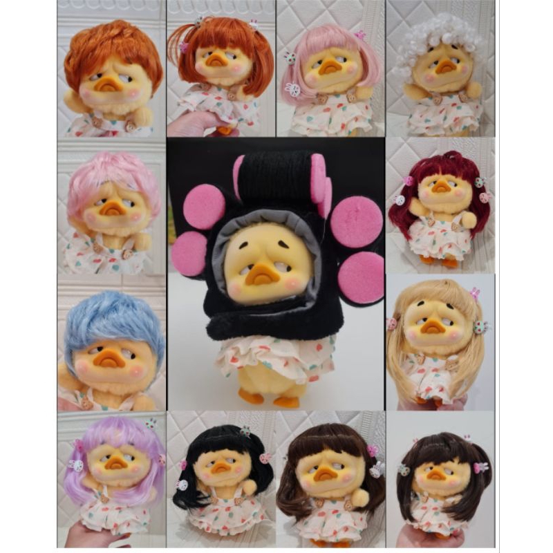 Jual READY WIG LABUBU/UPSET DUCK//WIG UPSET DUCK // rambut palsu boneka ...