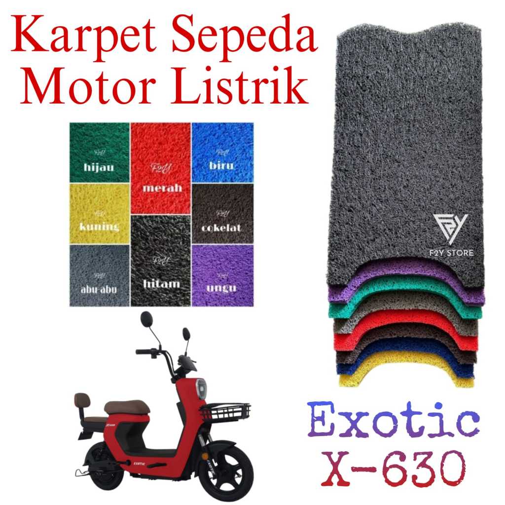 Jual Karpet Sepeda Motor Listrik Exotic X630, Alas Kaki, Pijakan Kaki ...