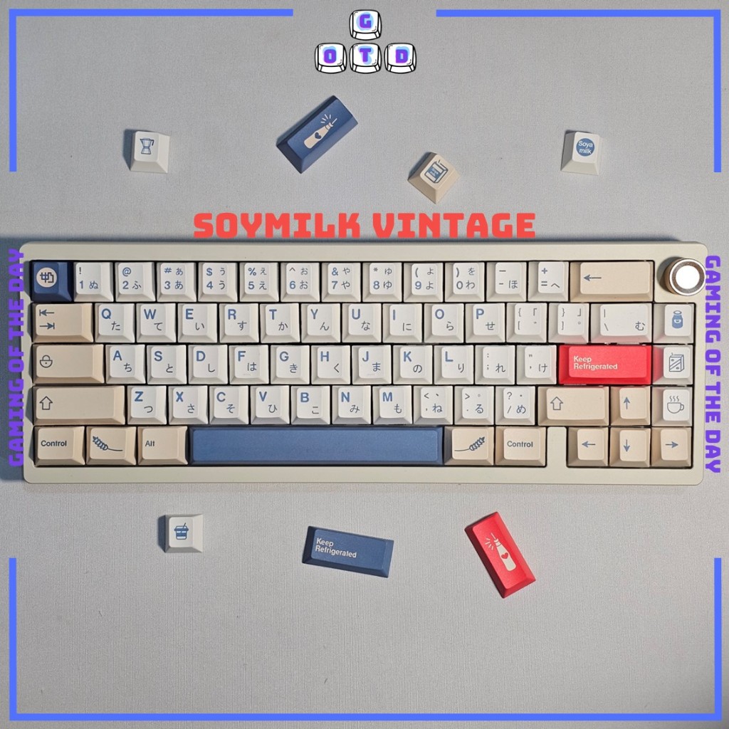 Jual Soymilk Vintage with Japanese Root Keycaps Keycap by GOTD Cherry ...
