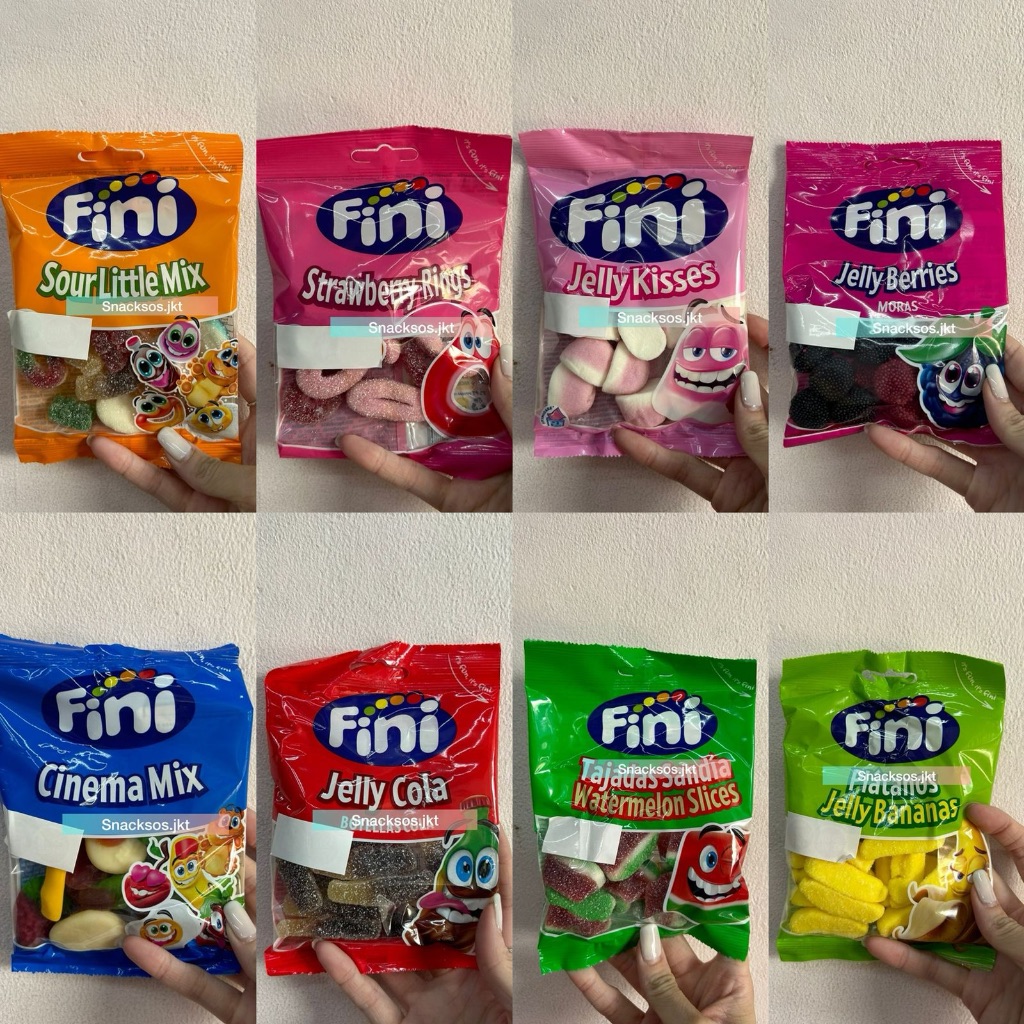 Jual FINI SOUR LITTLE MIX / STRAWBERRY RINGS / JELLY KISSES / JELLY ...