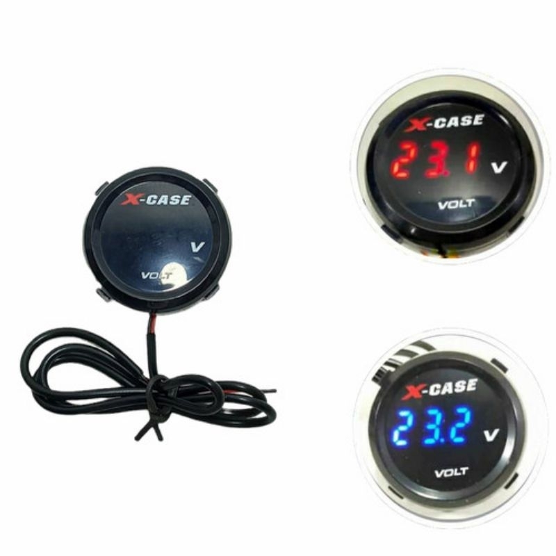 Jual Voltmeter Bulat Motor Waterproof Pengukur Aki Motor | Shopee Indonesia