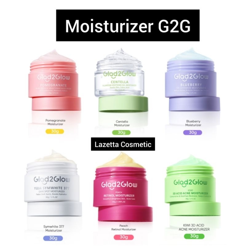 Jual Moisturizer G2G | Glad2glow Moisturizer | Moist g2g | Shopee Indonesia