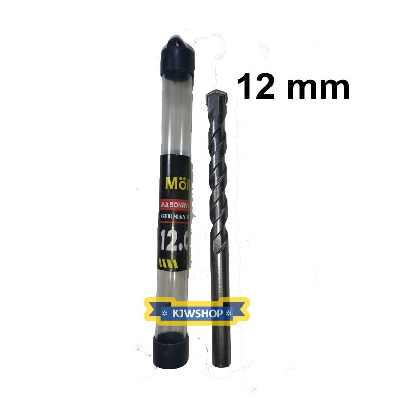 Jual Mata Bor Beton 12 mm x 10 cm Mollar Mata Bor Tembok 12mm Panjang ...