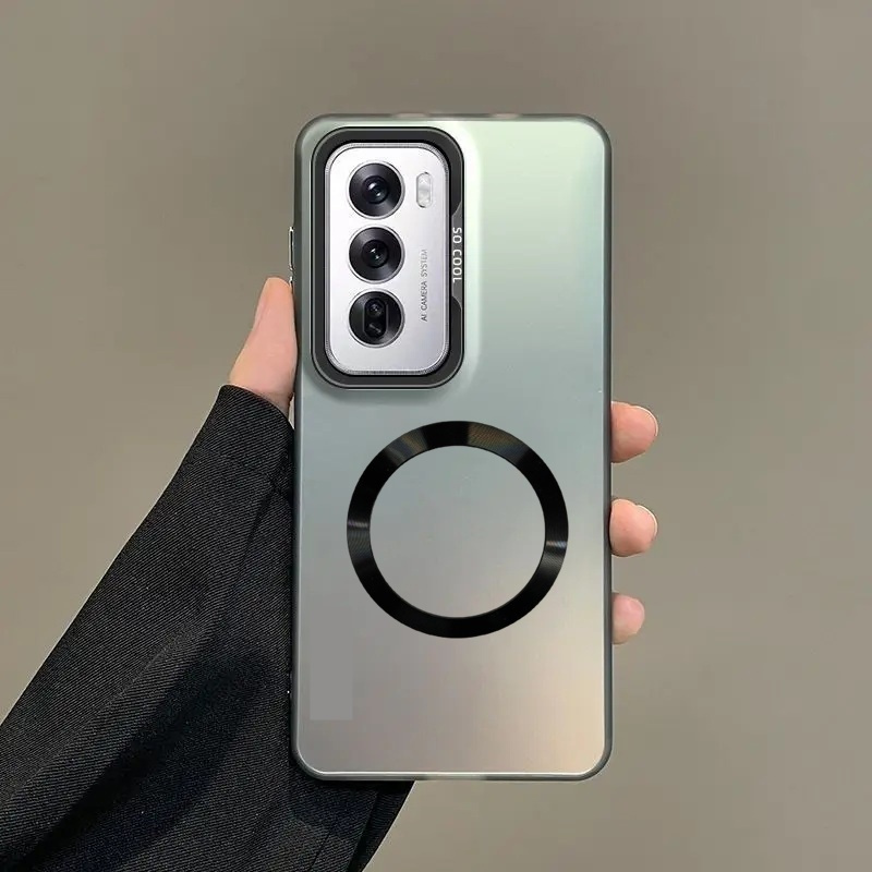 Jual Case OPPO A60 RENO 12 5G 12 PRO 11 11 PRO 11F Magsafe Magnetic Luxury Matte Plate Camera ...