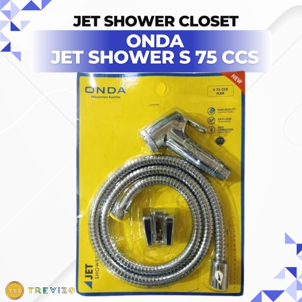 Jual JET SHOWER S 75 CCS FLEX 1/2" SHOWER TOILET DUDUK ONDA | Shopee ...