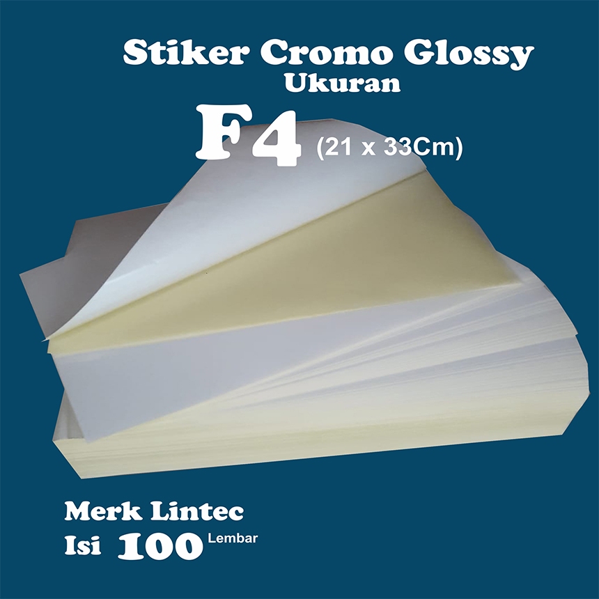 Jual STIKER CROMO GLOSSY LINTEC|KERTAS STICKER TEBAL KILAP_ISI 100 ...