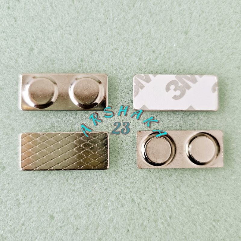 Jual Magnet Papan Nama Magnet Nama Dada Bahan Nikel Ukuran 13mm x 30mm ...