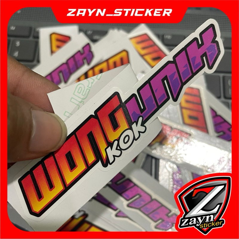 Jual sticker viral wong unik 014 | Shopee Indonesia