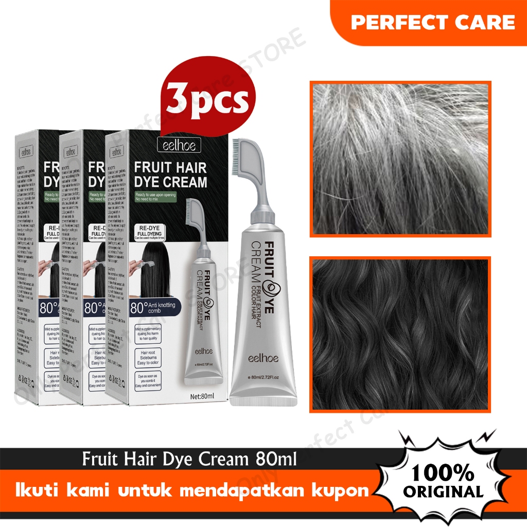 Jual EELHOE 【Harga Spesial/COD】 Fruit Hair Dye Cream 80ml Krim Pewarna ...