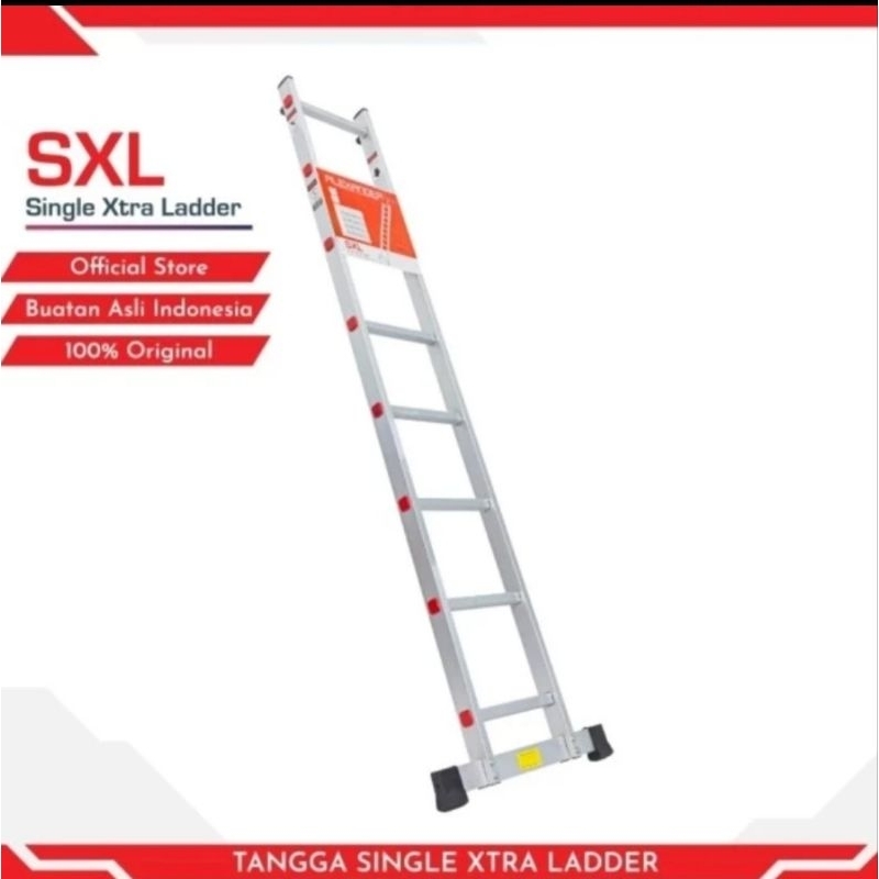 Jual TANGGA ALUMUNIUM SINGLE XTRA LADDER 2m 2.5m 3m.3.5m 4m.4.5m 5m.5 ...