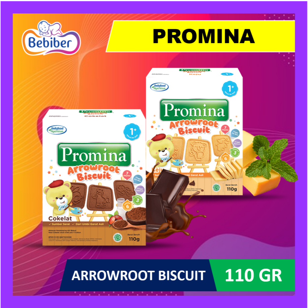 Jual Promina Arrowroot Cookies 110gr / Biscuit Coklat Keju / Biskuit ...