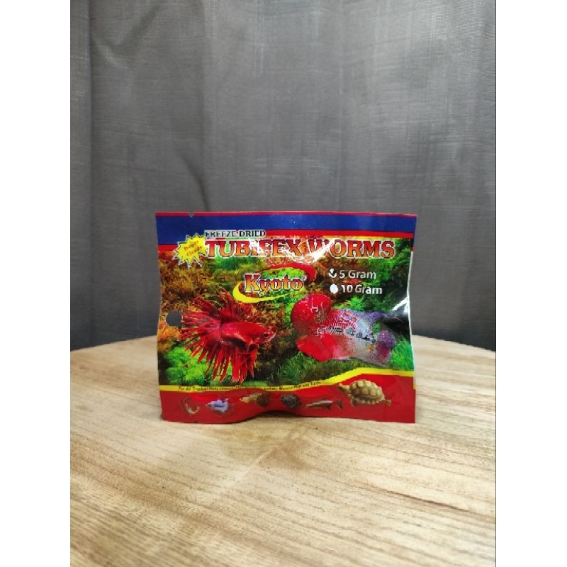 Jual Cacing kering pakan ikan Tubifex Worm Tubiflex Worm 5gram | Shopee ...