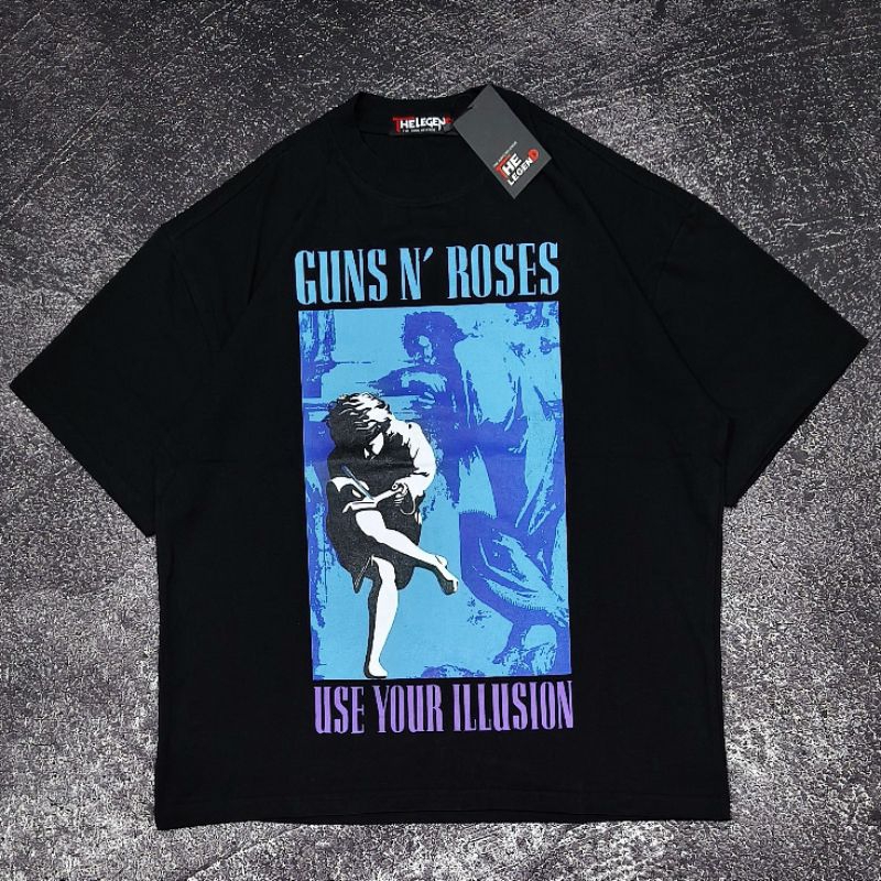 Jual Guns N Rose The Legend Tshirt Music Boxy fit Oversize Catton ...