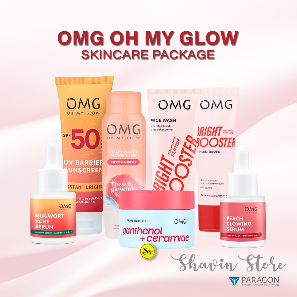Jual OMG Oh My Glow Bright Booster Peach Glowing Skincare Face Wash ...