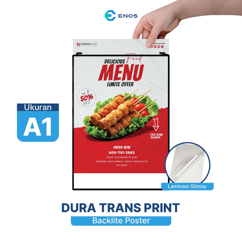 Jual CUSTOM POSTER BACKLITE DURA TRANS PRINT UV A1 - CETAK DURATRANS ...