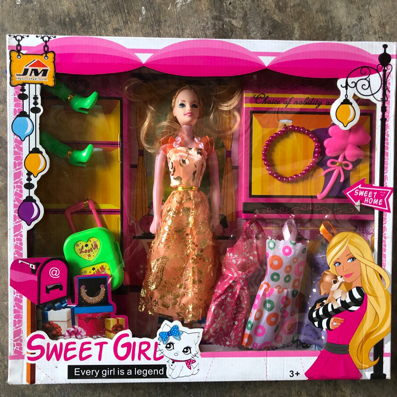 Jual Sweet girl boneka anak set ala b4rbi3 | Shopee Indonesia