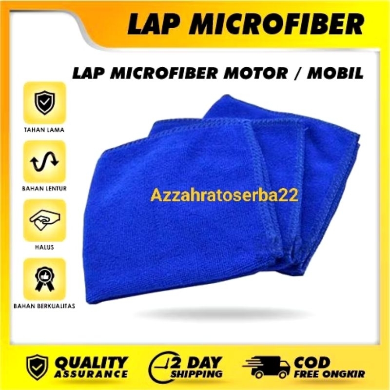Jual Handuk Microfiber Lap Pengering Mobil 22x24 cm/ lap microfiber ...