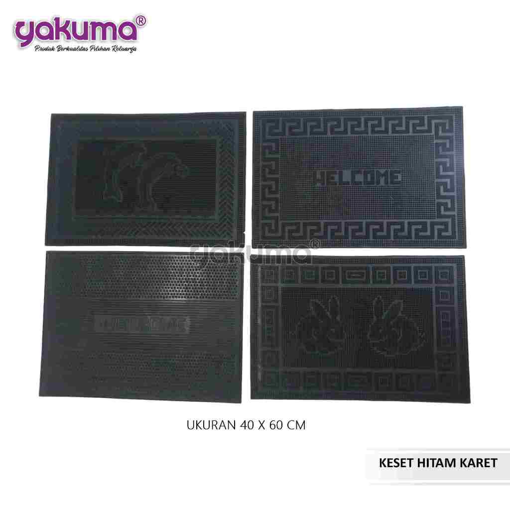 Jual KESET KARET HITAM MOTIF UKURAN 40 X 60 CM | Shopee Indonesia