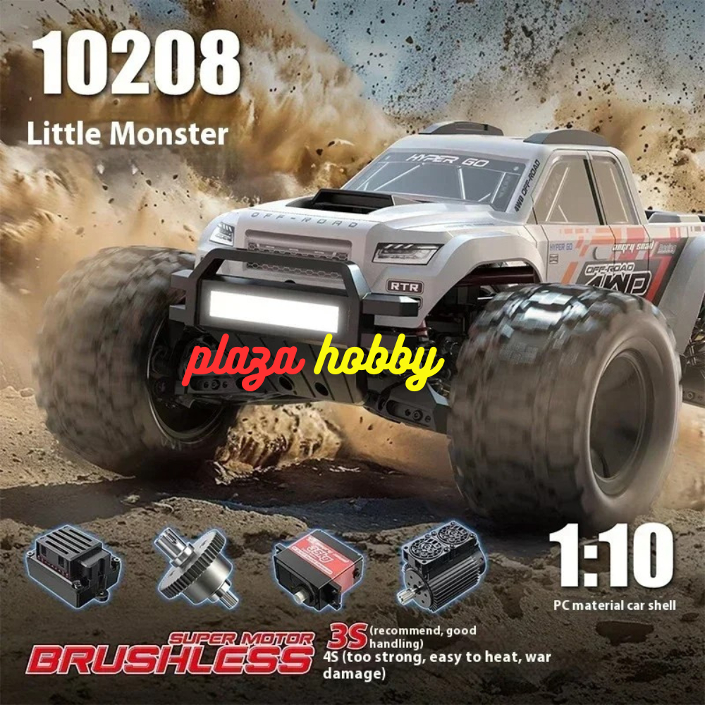 Jual HYPER GO MJX 10208 brushless rc monster truck wheelie bar ESC 100A ...